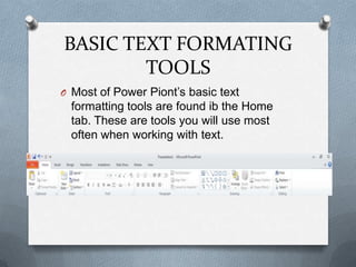Basic formating | PPT