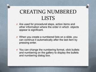 Basic formatting | PPT