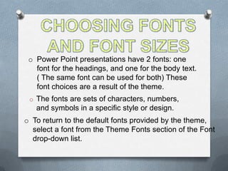 Basic formatting | PPT