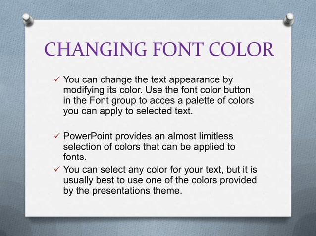 Basic formatting | PPT