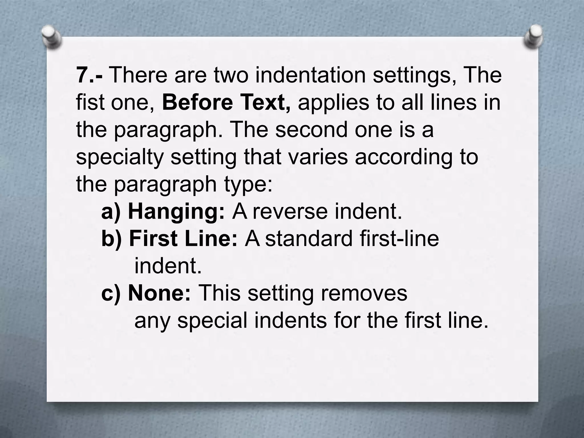 Basic formatting | PPTX