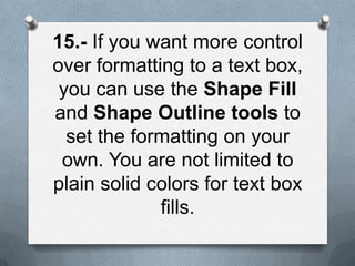 Basic formatting | PPTX