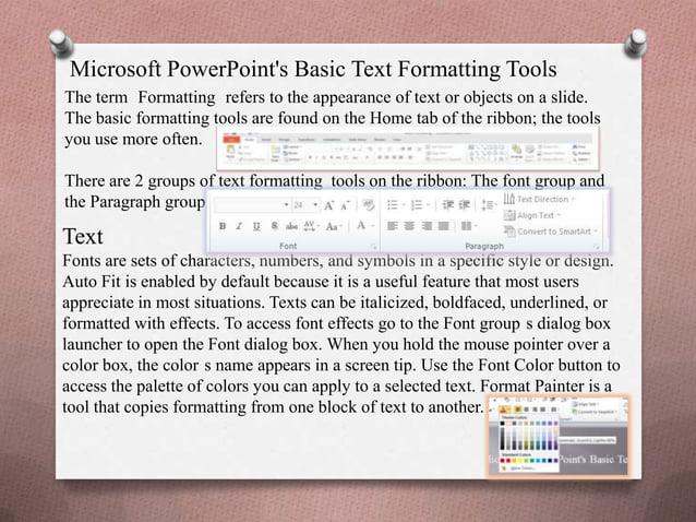Basic formatting | PPT
