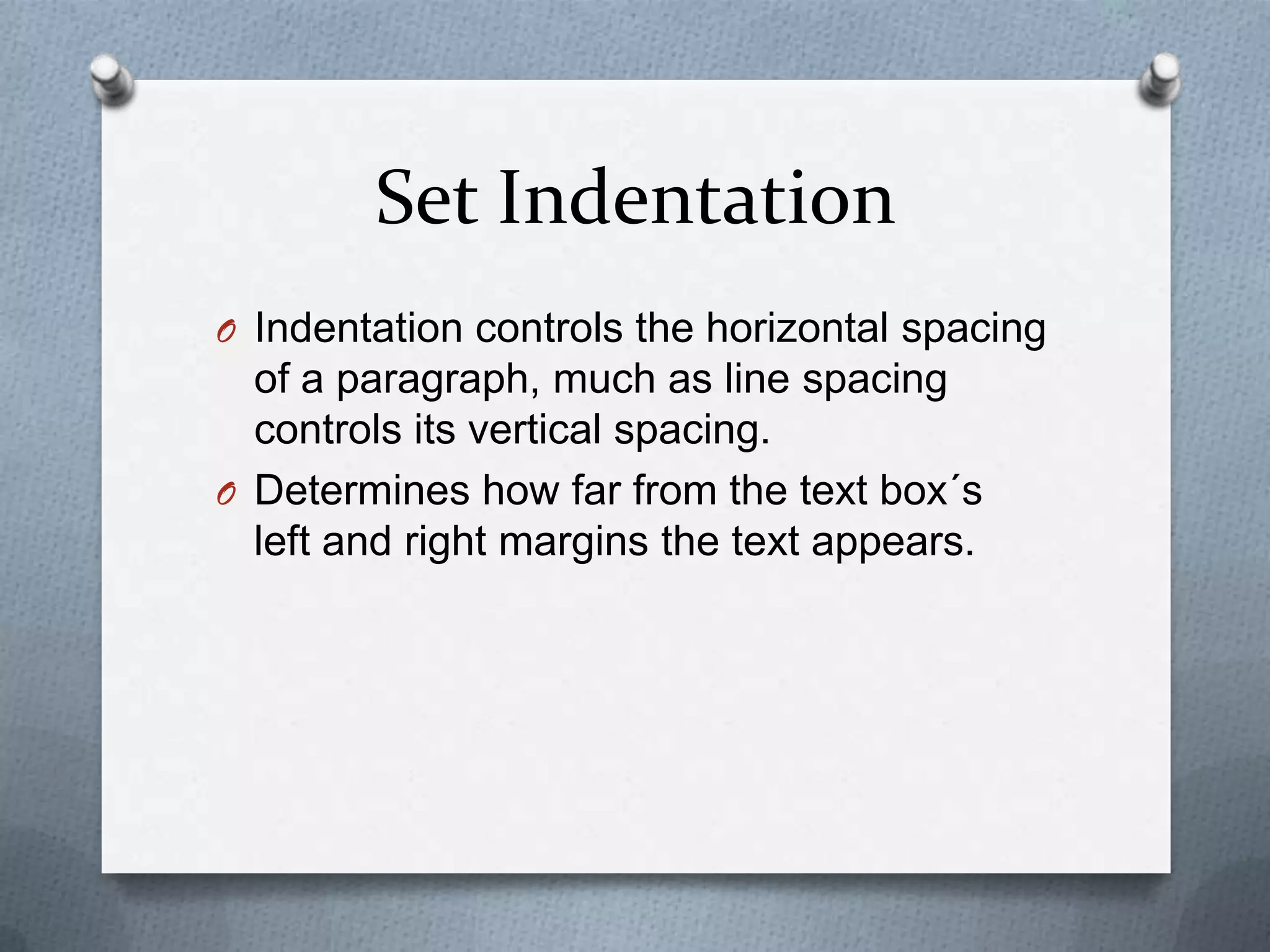 Basic formatting | PPTX | Desktop Publishing | Computer Software and Applications