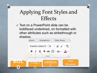 Basic formatting | PPTX | Desktop Publishing | Computer Software and ...