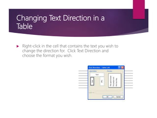 Basic formatting operations in ms word | PPTX