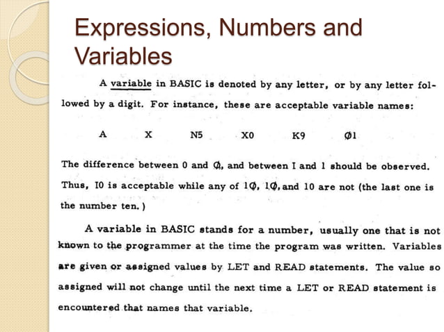 BASIC Programming Language