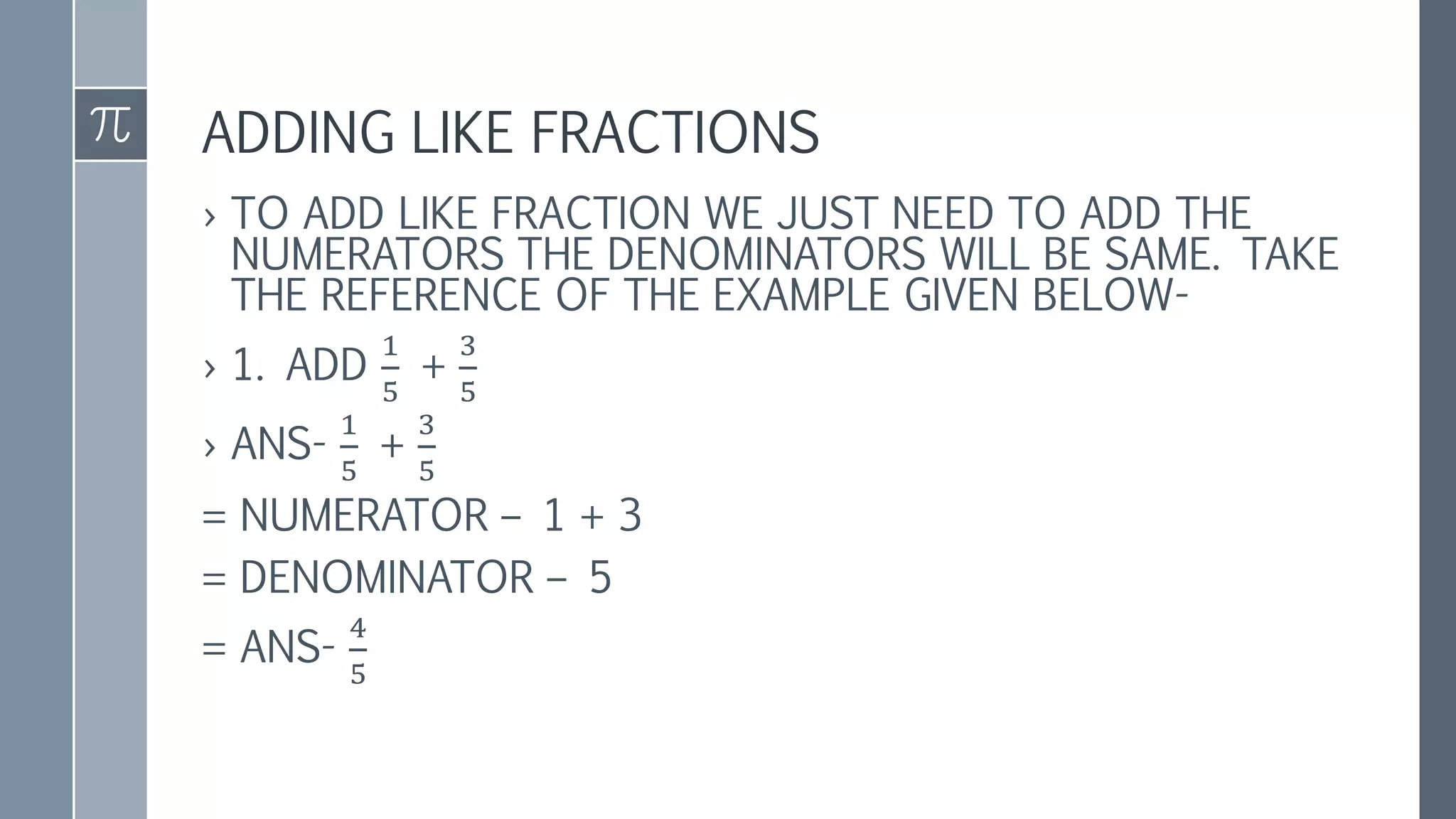 BASIC FRACTION | PPT