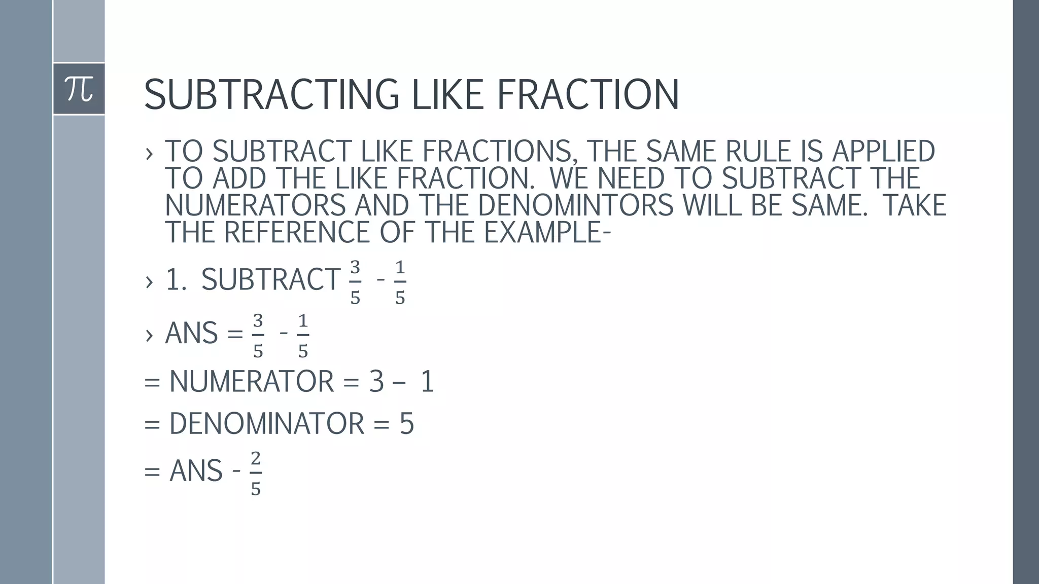 BASIC FRACTION | PPT