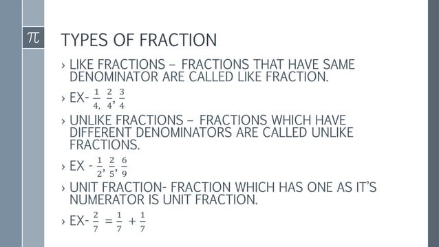 BASIC FRACTION | PPT
