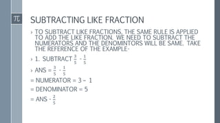 BASIC FRACTION | PPT