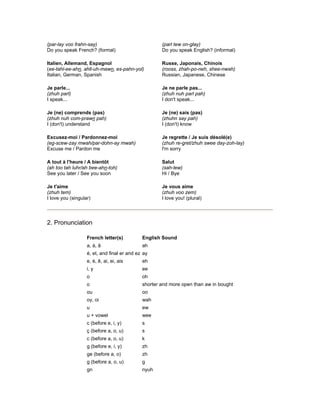 Basic french | PDF