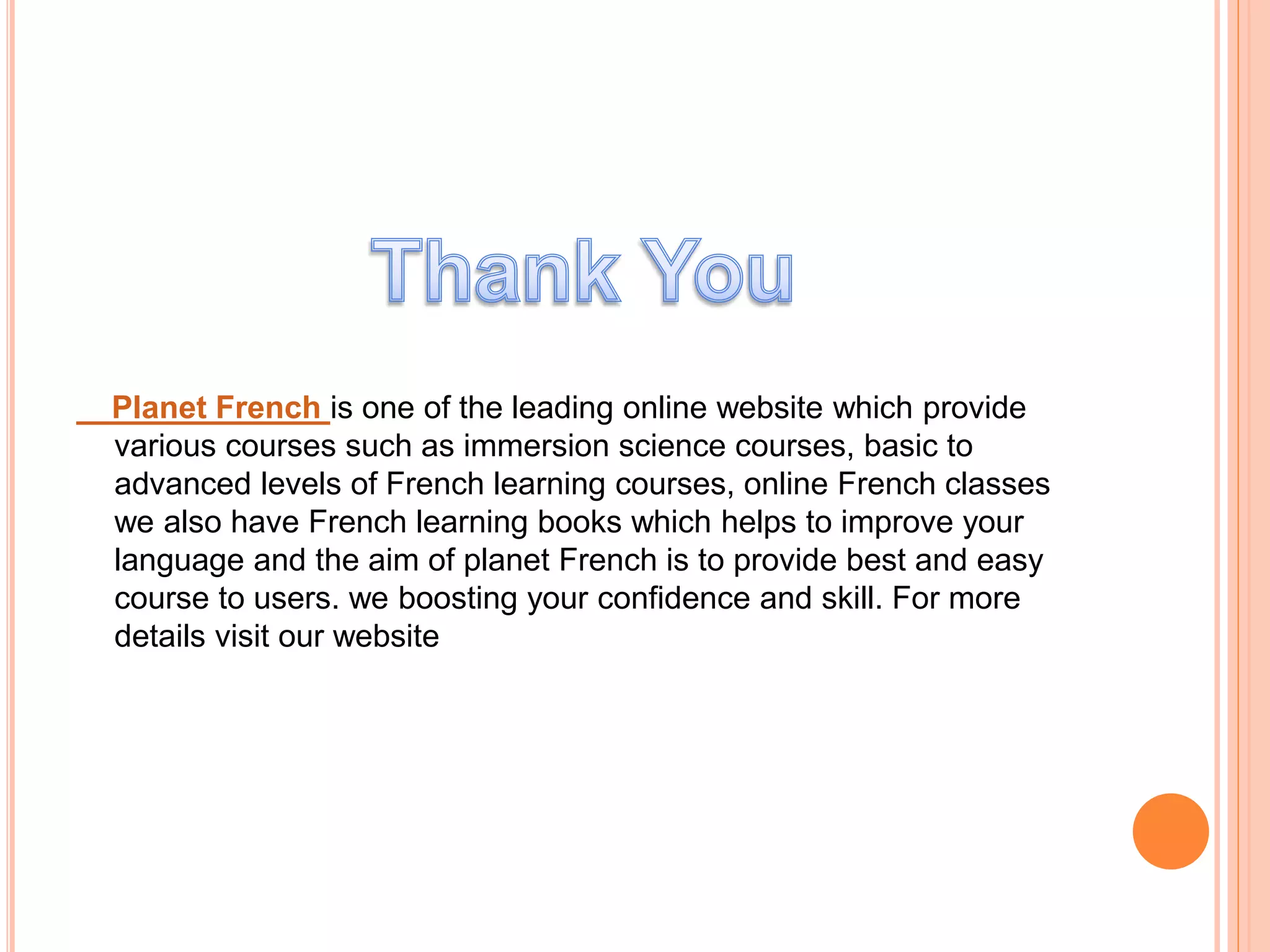 Basic French Lessons | PPTX