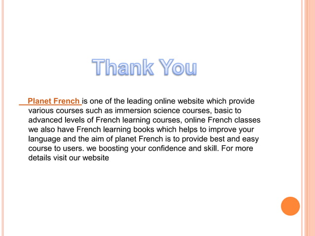 Basic French Lessons | PPTX