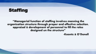 Basic functions of management | PPTX