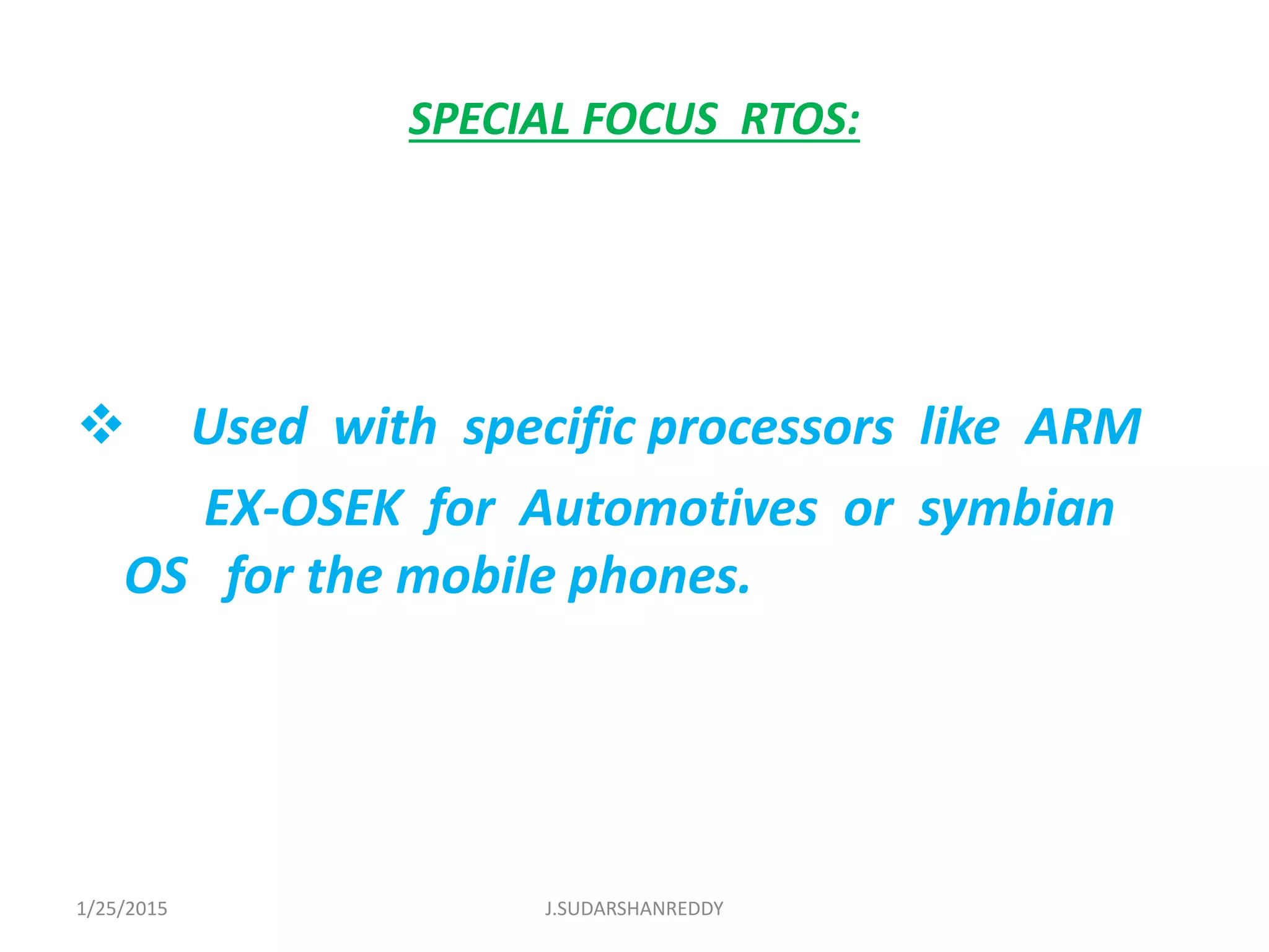 Basic functions & types of RTOS ES | PPT