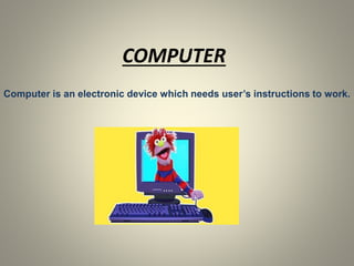 Basic fundamentals of computer | PPTX