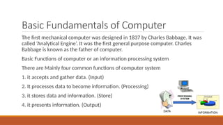 Basic Fundamentals of Computer.pptx this is the good and nice ...