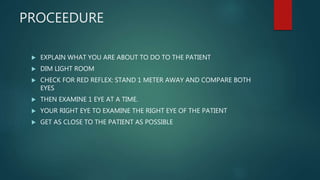 Basic fundoscopy | PPTX
