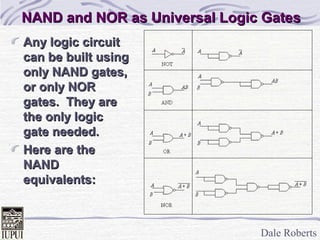 Basicgatesanduniversalgates | PPT