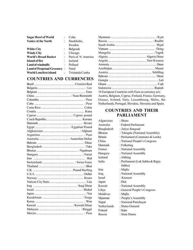 Basic general knowledge | PDF