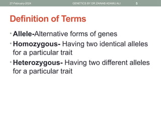 BASIC GENETICS, CLASSIFICATION OF GENETIC DISEASES AND SICKLE CELL ...