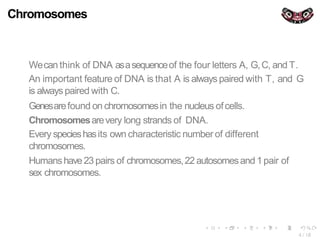 Basic genetics concepts and terminology | PPTX