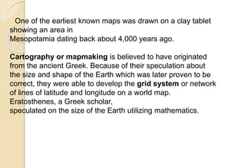 Basic geography (graphic presentation of the earth) | PPTX