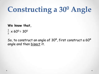 Basic geometrical constructions | PPTX