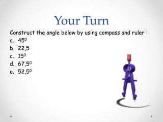 Basic geometrical constructions | PPTX