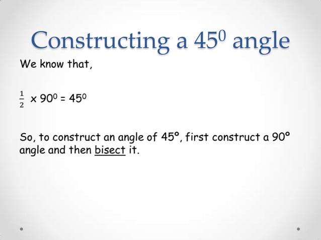 Basic geometrical constructions | PPTX