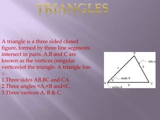 Basic geometrical ideas | PPTX