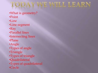 Basic geometrical ideas | PPTX