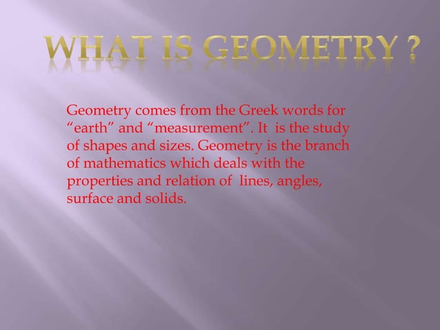 Basic geometrical ideas | PPTX