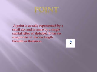 Basic geometrical ideas | PPTX