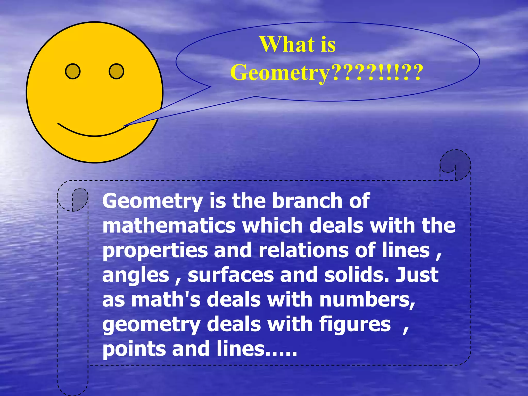 Basic geometrical ideas class vi | PPSX