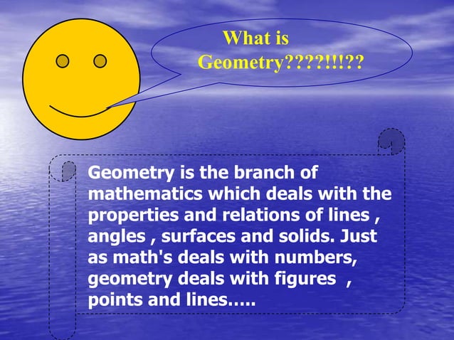 Basic geometrical ideas class vi | PPSX