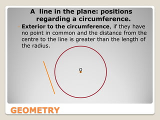 Basic geometric elements 1º circunference | PPT