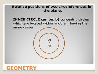 Basic geometric elements 1º circunference | PPT