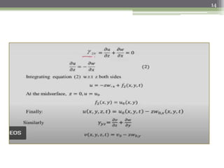 Basic governing equations for plate(en no 19565001) | PPT