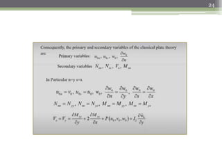 Basic governing equations for plate(en no 19565001) | PPT