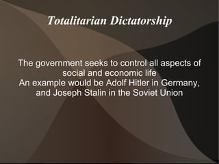 basic types of government | PPT