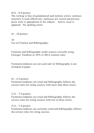Basic Grading Criteria for General Education and (Lower Level) Wri.docx ...