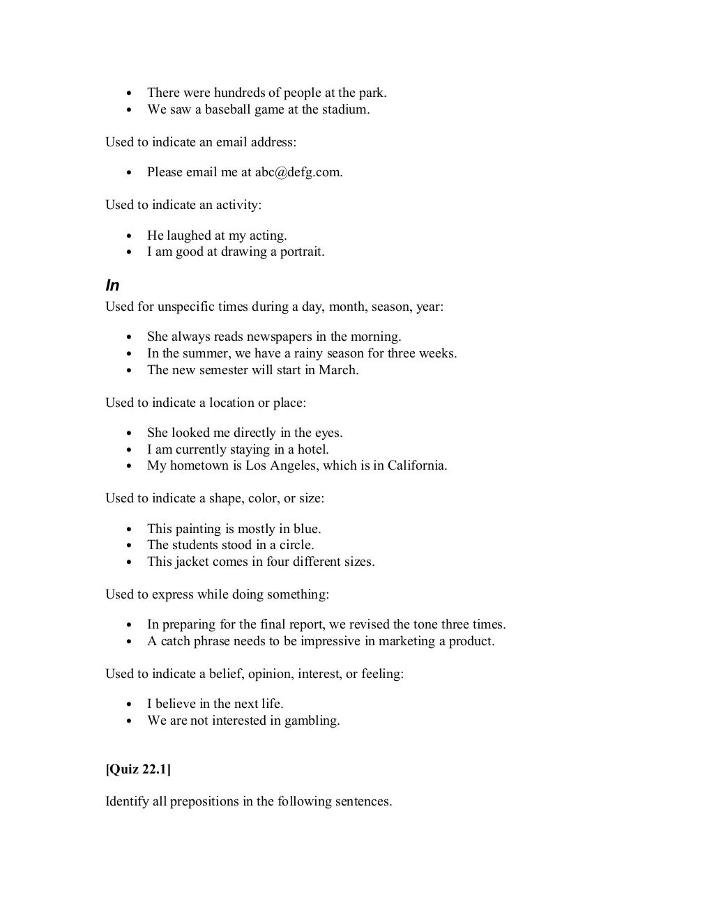 Basic gramar in english