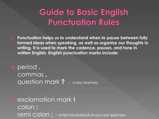 Basic grammar part ii | PPTX