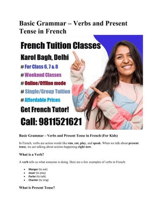 Basic Grammar Verbs and Present Tense in French Language Lessons.pdf