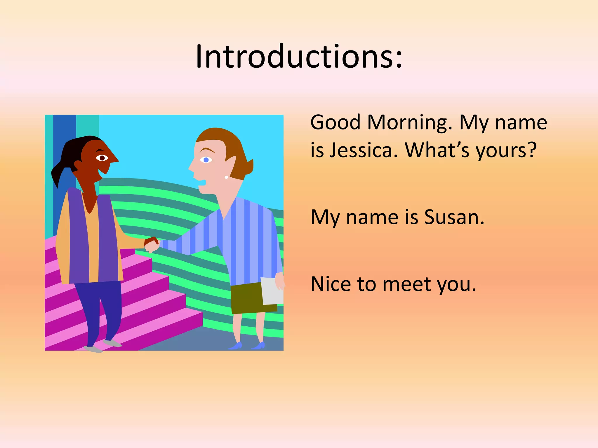 Basic greetings and introductions i | PPTX