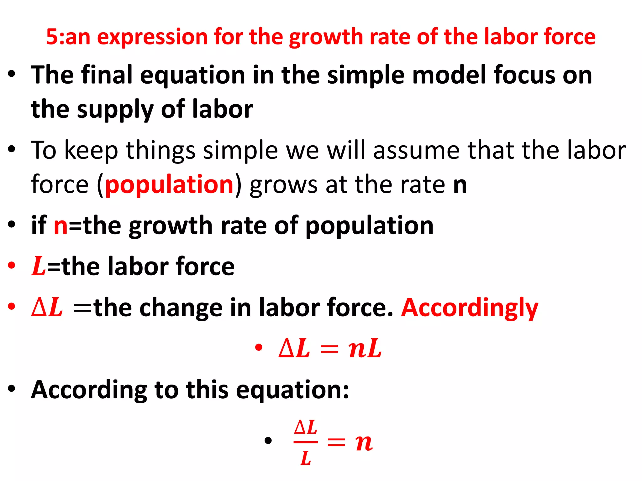 Basic growth model 2 | PPT