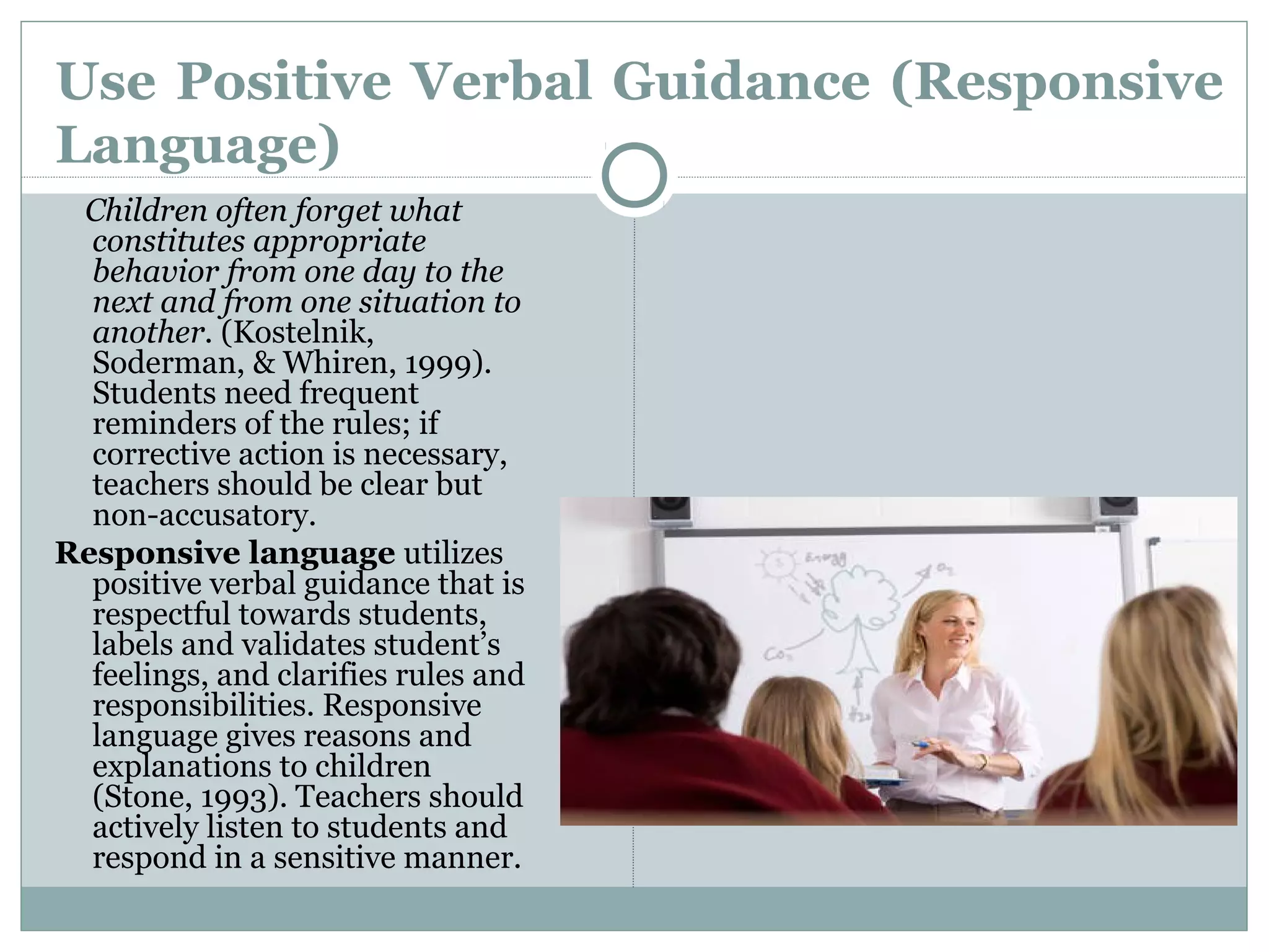Basic guidance techniques for teachers | PPT
