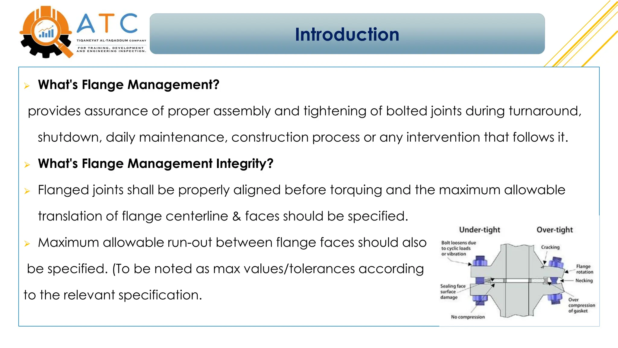 Basic Guideline for Flange Management & Inspection Requirement - ATC ...